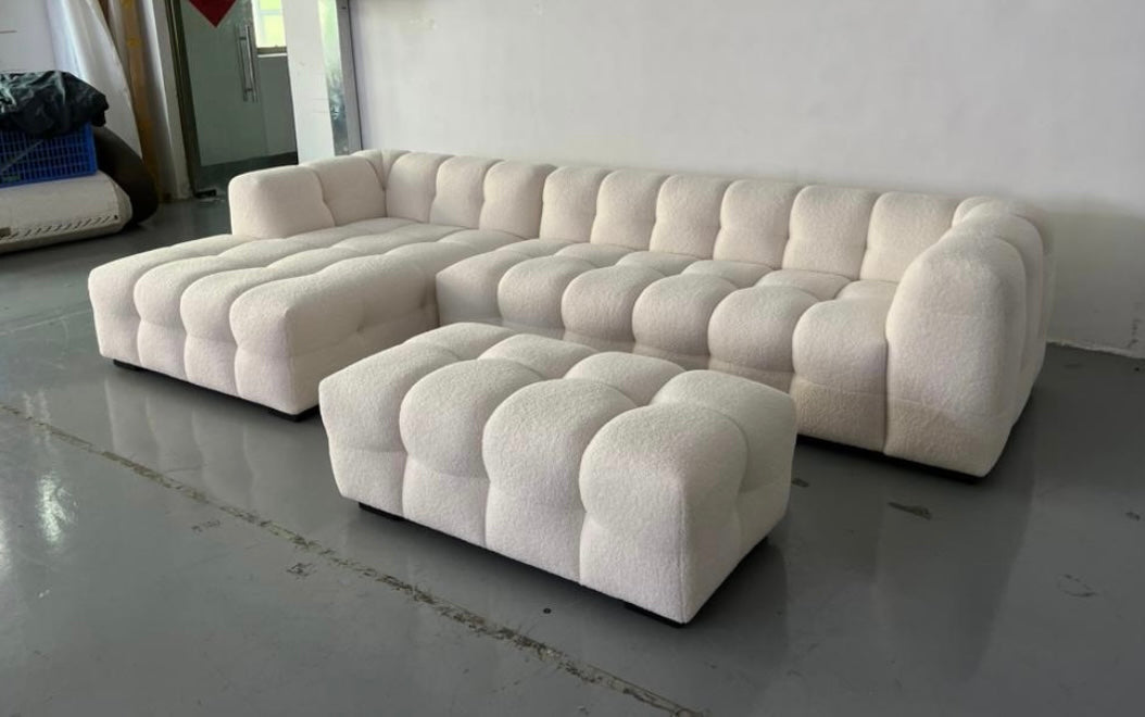 Boba full size sectional with ottoman – Retro modern designs