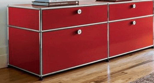 Chrome tech Double Storage unit – retromodernhome